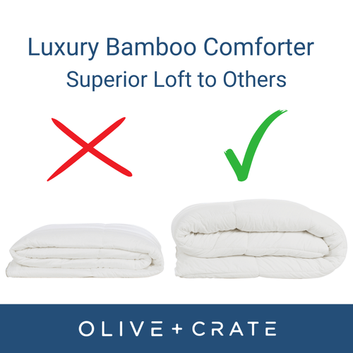Bamboo Comforter - King, Queen | Best Cooling Duvet Insert