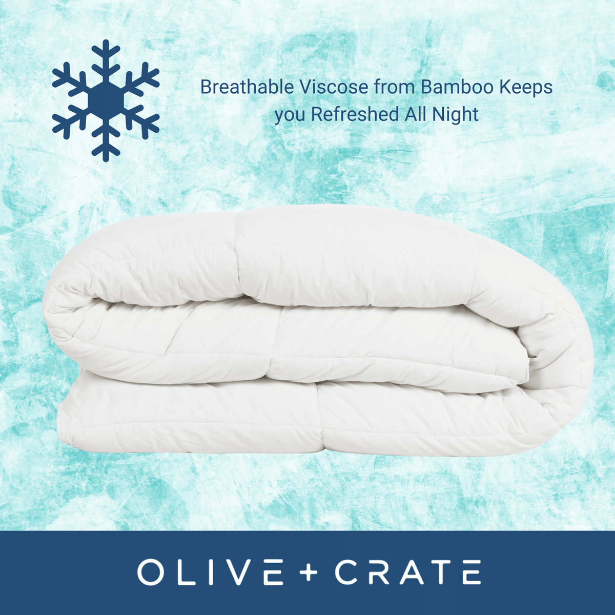 Bamboo Comforter - King, Queen | Best Cooling Duvet Insert