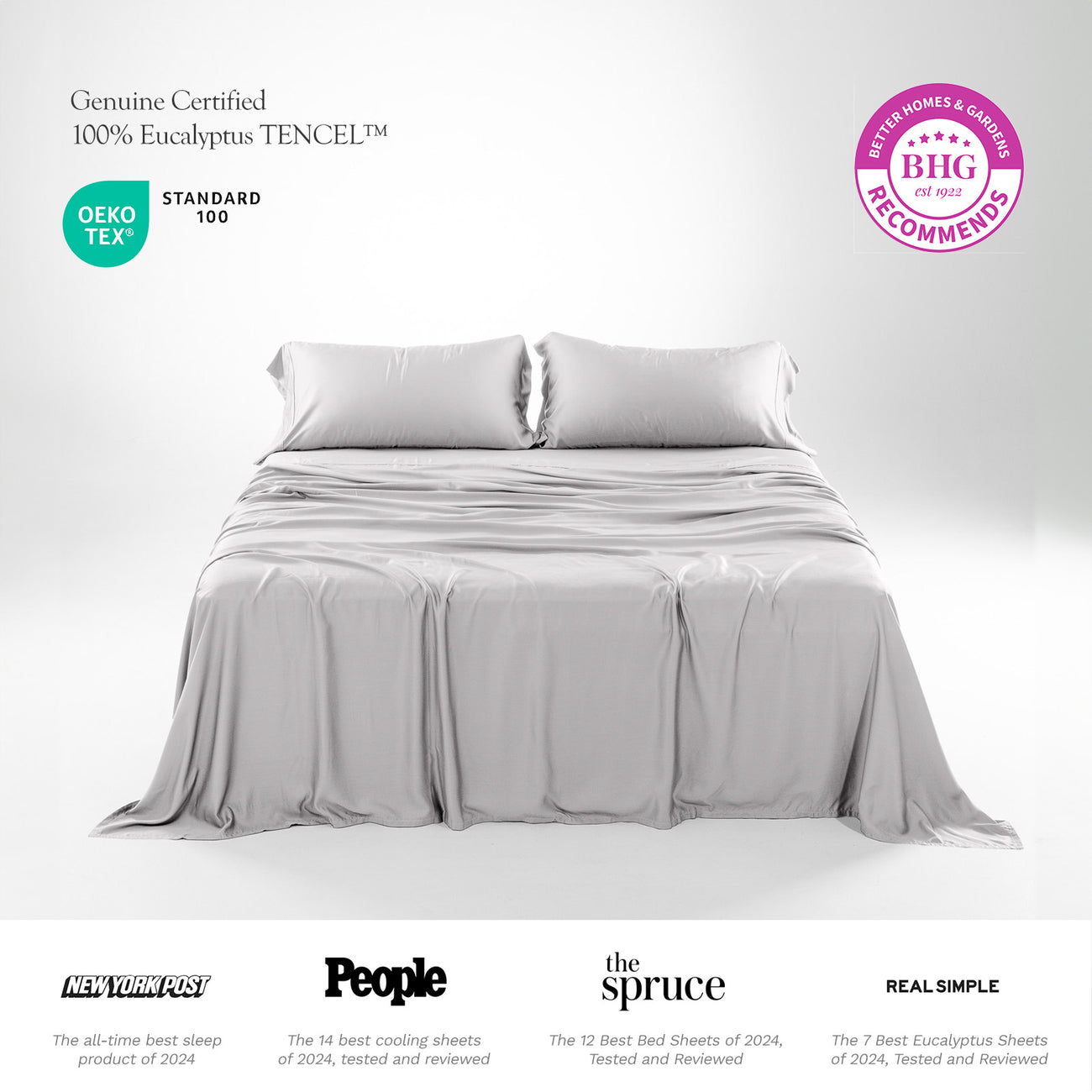 Eucalyptus TENCEL Bed Sheet Set | Best Cooling Sheets - Lyocell